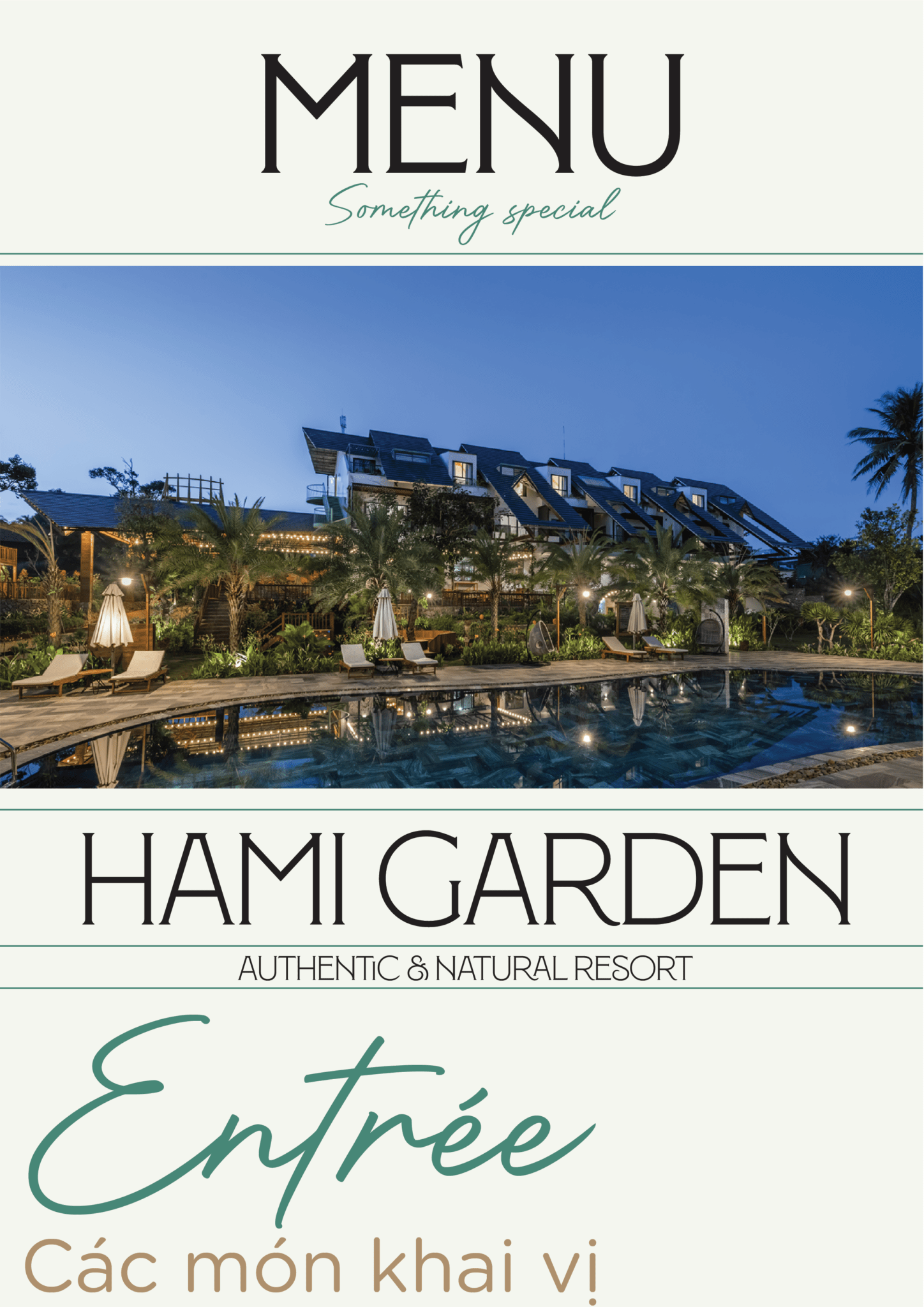 Menu Food & Drink - Hami Garden